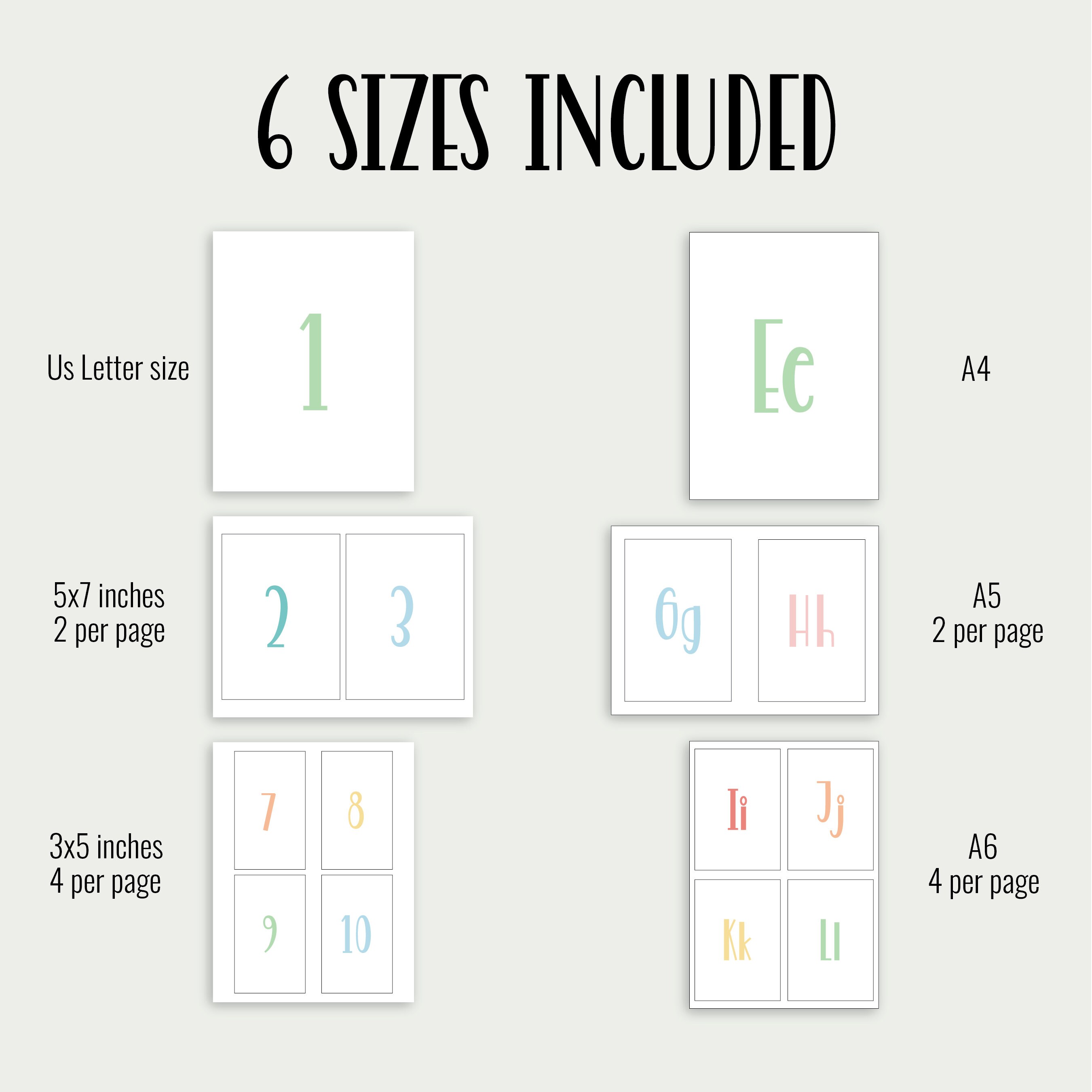 Numbers Flash Cards 1-10, Printable Counting Flash Cards, Number Cards ...
