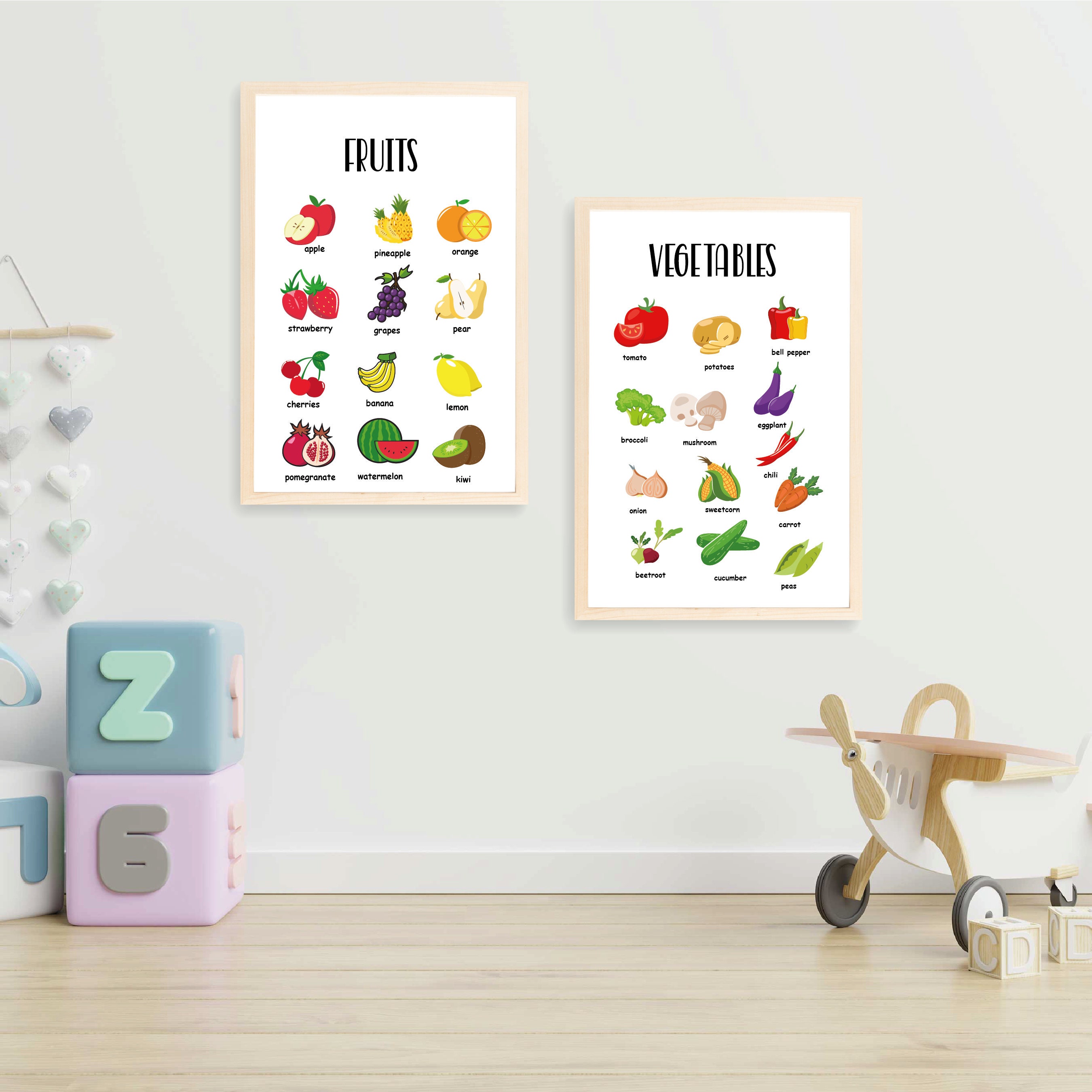Educational Prints Set of 24 Preschool Posters Classroom - Etsy