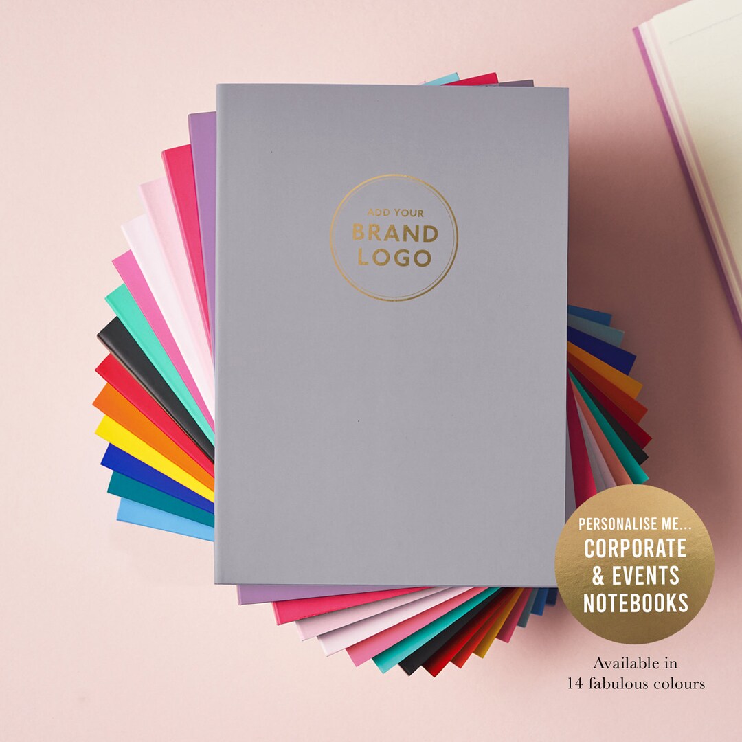 Corporate/event A5 Personalised Premium Lined Notebook Add Your Brand ...