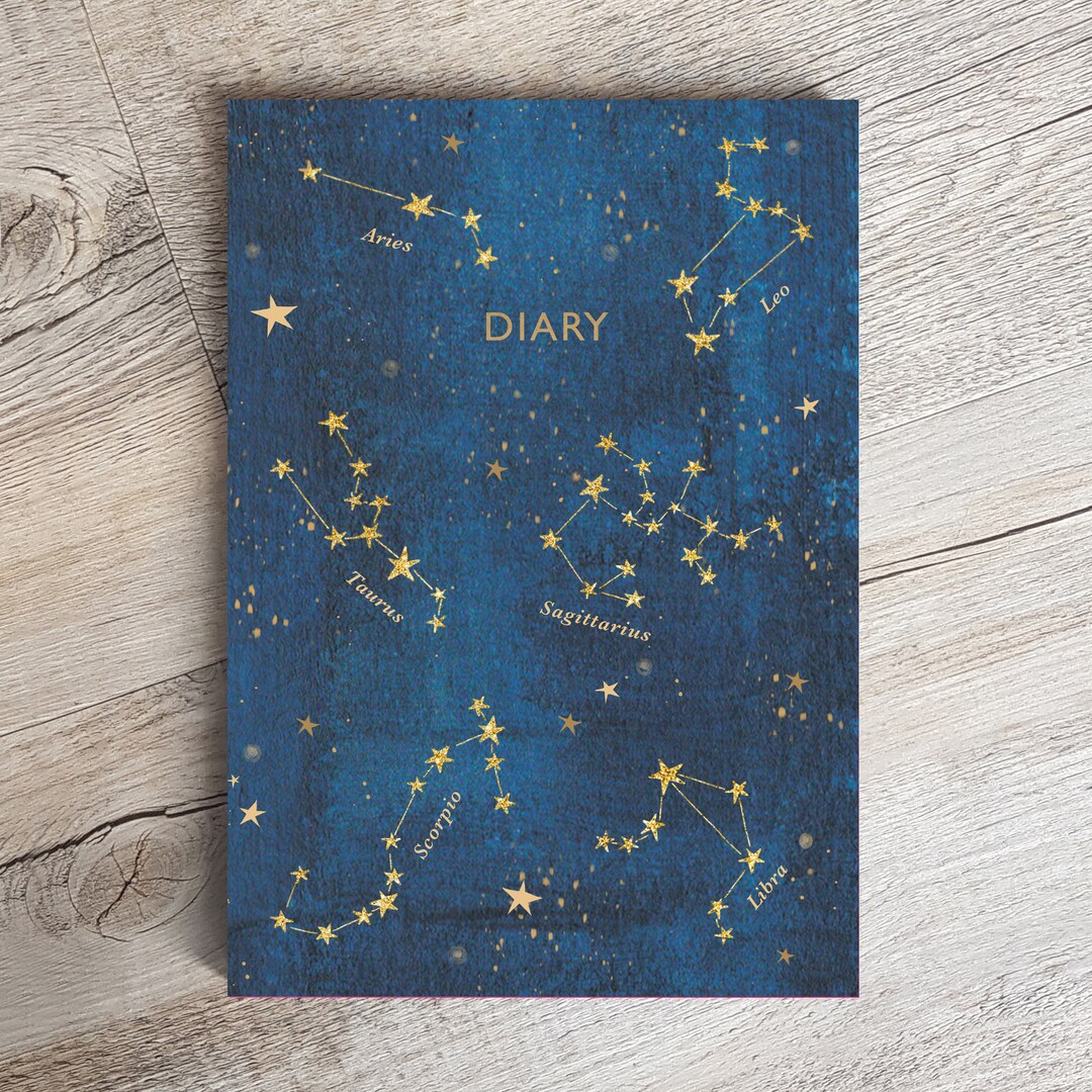 Weekly Diary Planner diary Zodiac Star Sign Undated Start Anytime Week ...