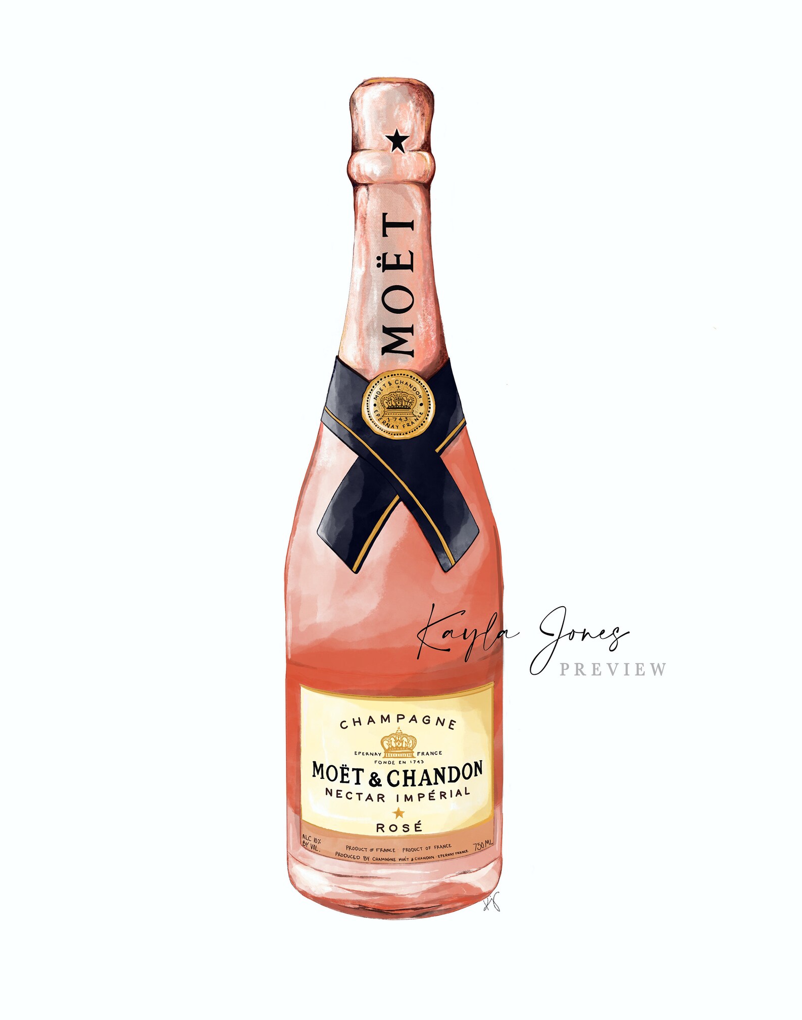 Bubbly Art Print: Champagne Art Prints for Celebration Lovers ...