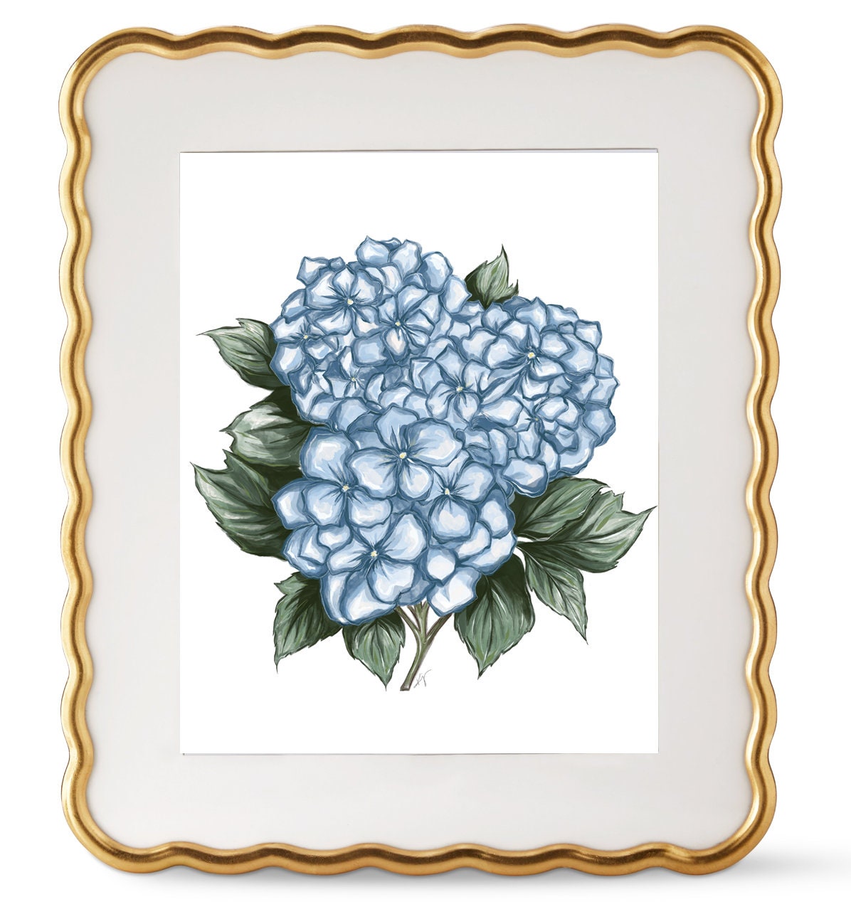 Blue Hydrangea Print - Etsy