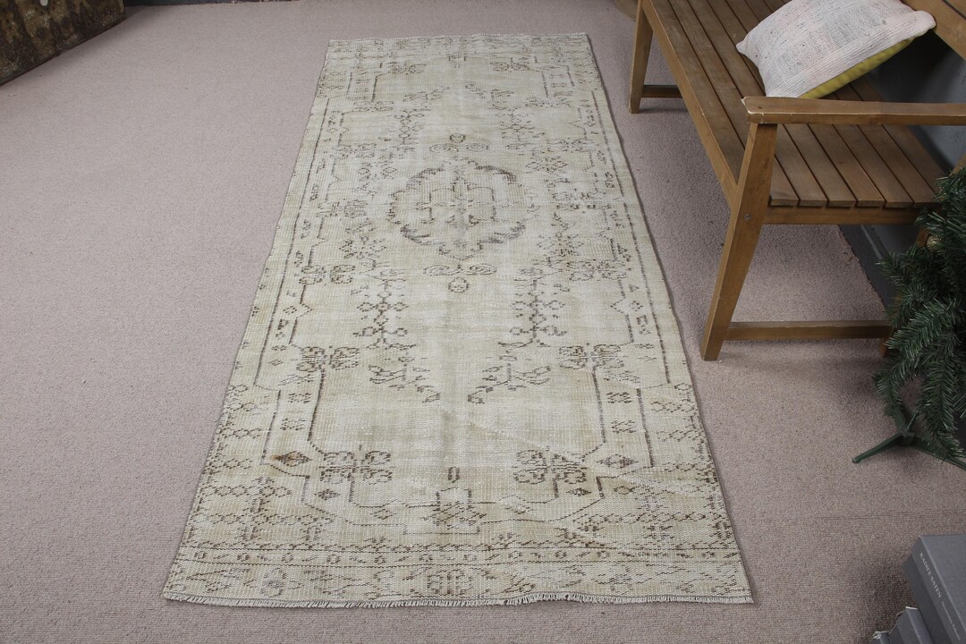 Vintage Rug, 3x8 Area Rug, Turkish Rug, Anatolian Rugs, Rugs for ...