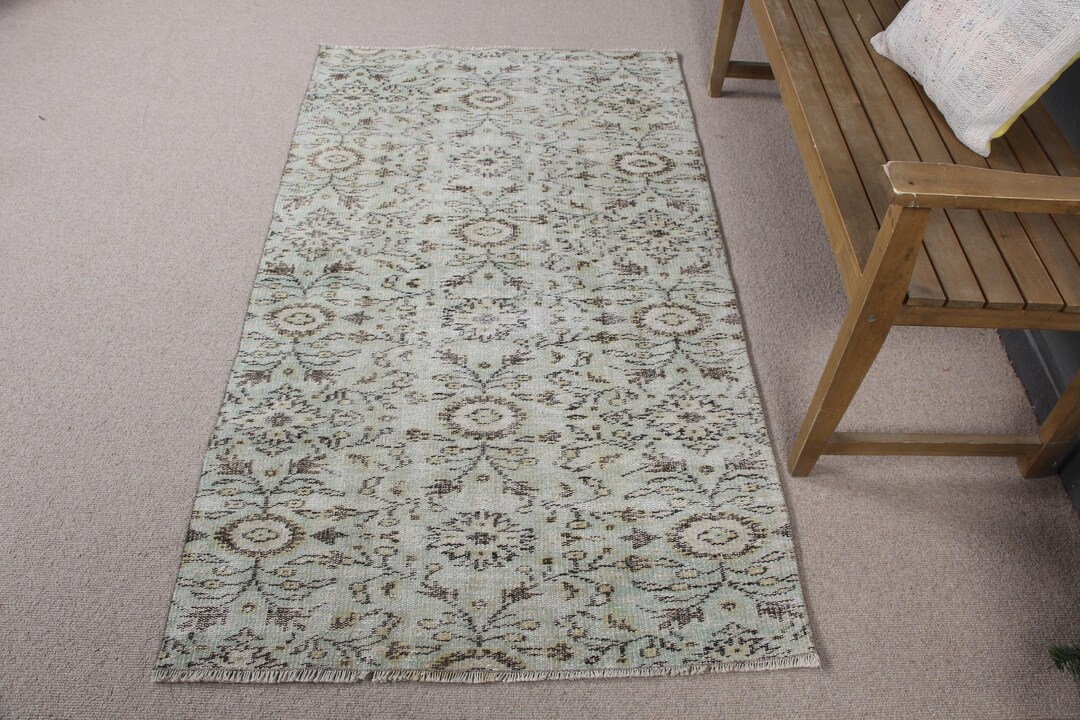 3x6 Accent Rug, Turkish Rug, Vintage Rug, Anatolian Rugs, Rugs for ...