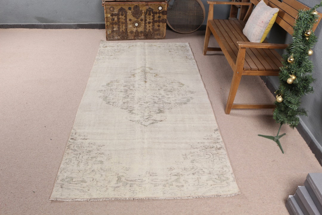 4x8 Area Rugs, Vintage Rug, Turkish Rug, Muted Oushak Rug, Rugs for ...