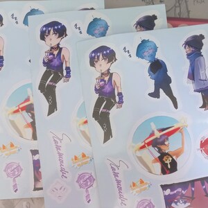 Scaramouche Wanderer Genshin Impact Sticker Sheet A5 MADE TO ORDER - Etsy