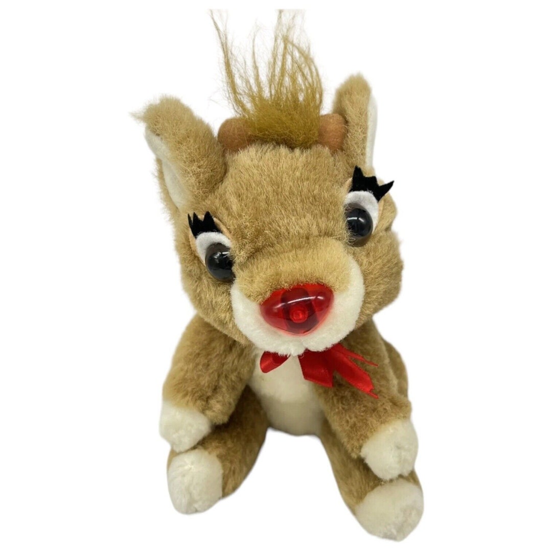 Applause Rudolph the Red Nosed Reindeer 7 Plush Duracell - Etsy