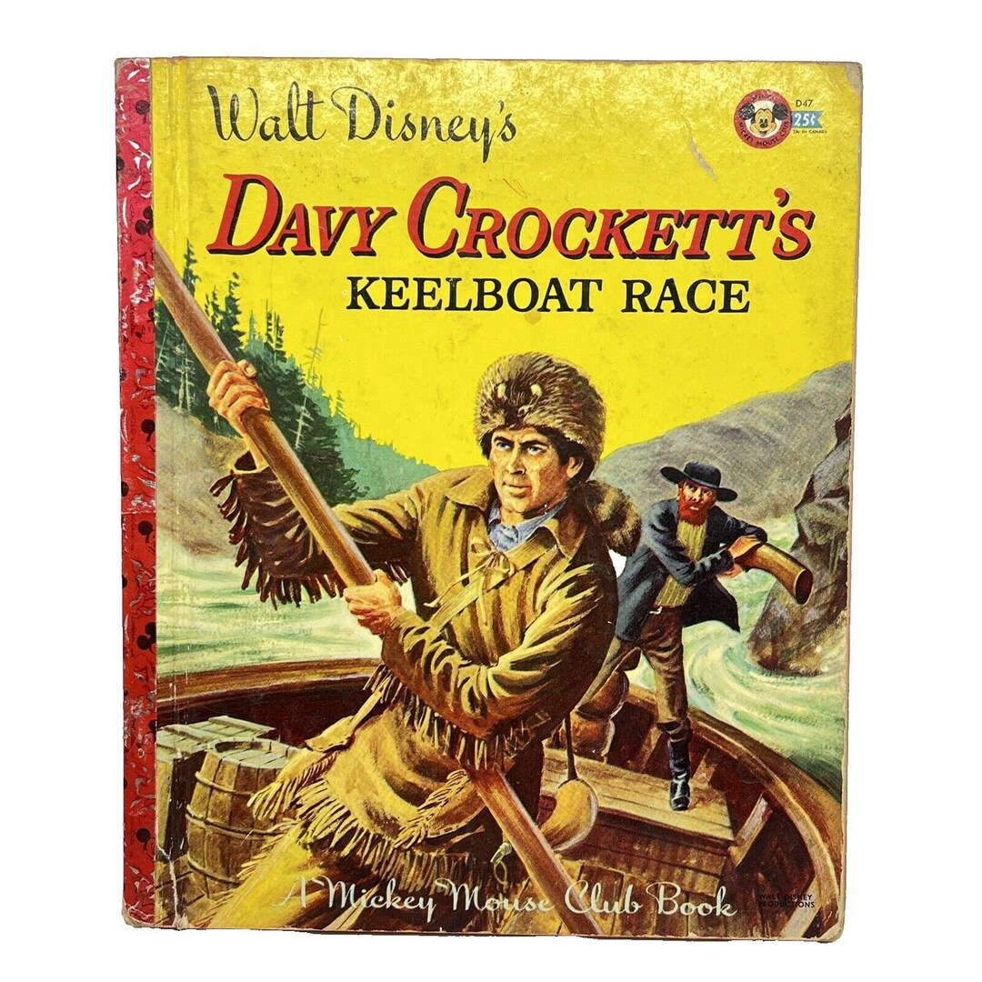 Vintage Walt Disney's Davy Crockett's Keelboat Race 1st Edition Letter ...