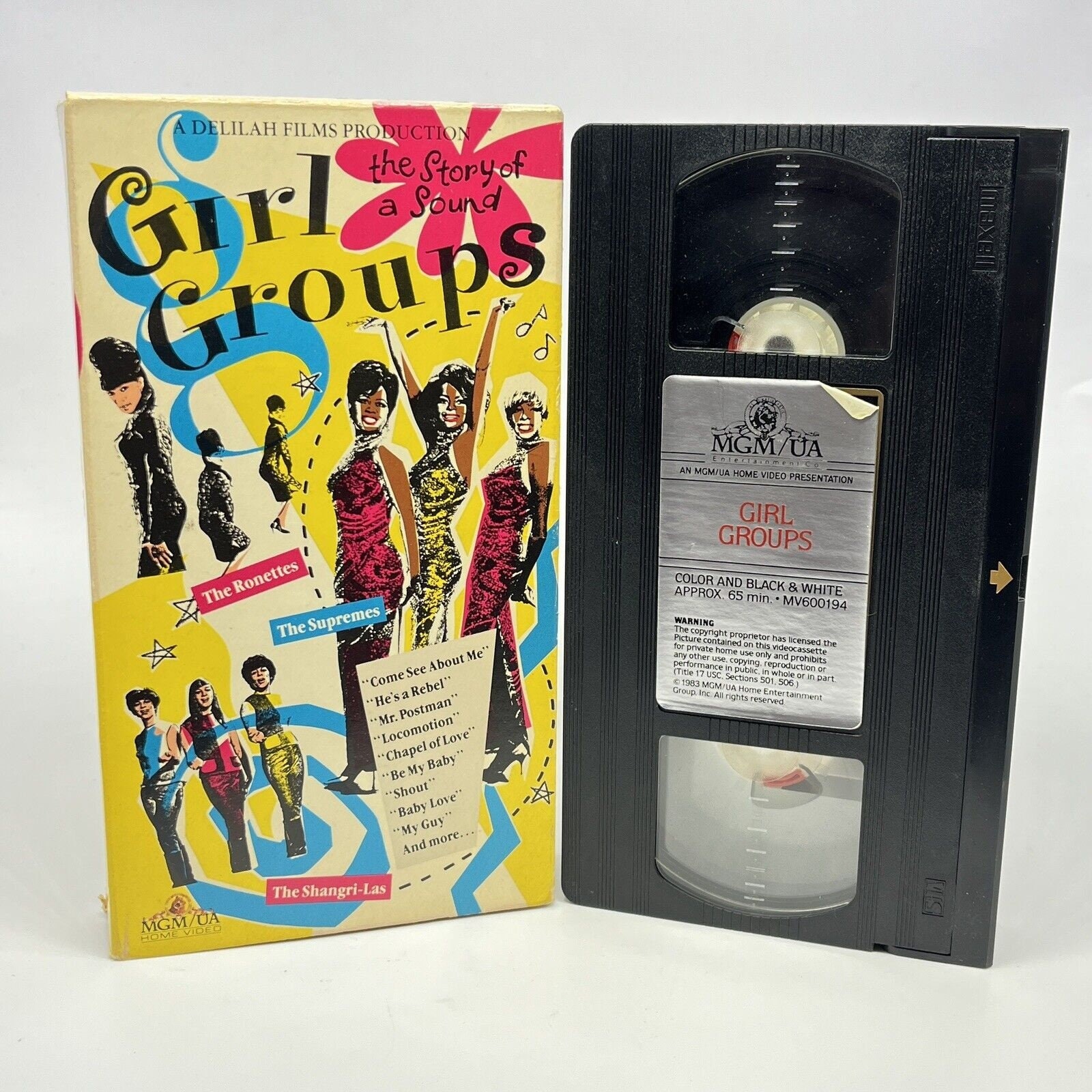 Girl Groups: the Story of A Sound VHS, 1983 Hollywood Video MGM/UA ...