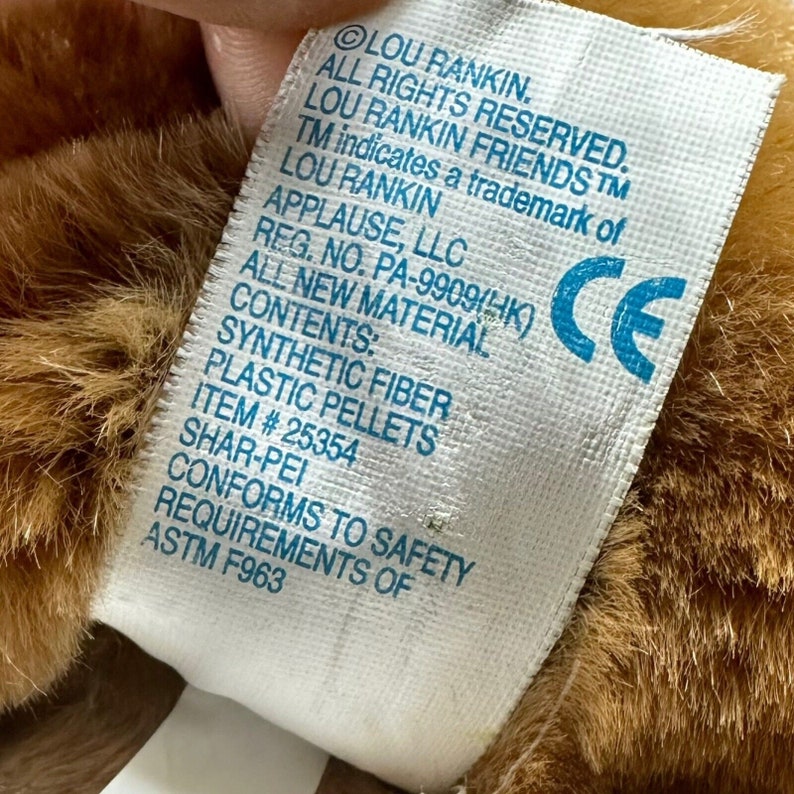 Lou Rankin Friends Shar Pei Realistic Plush Dakin Puppy Dog Stuffed ...