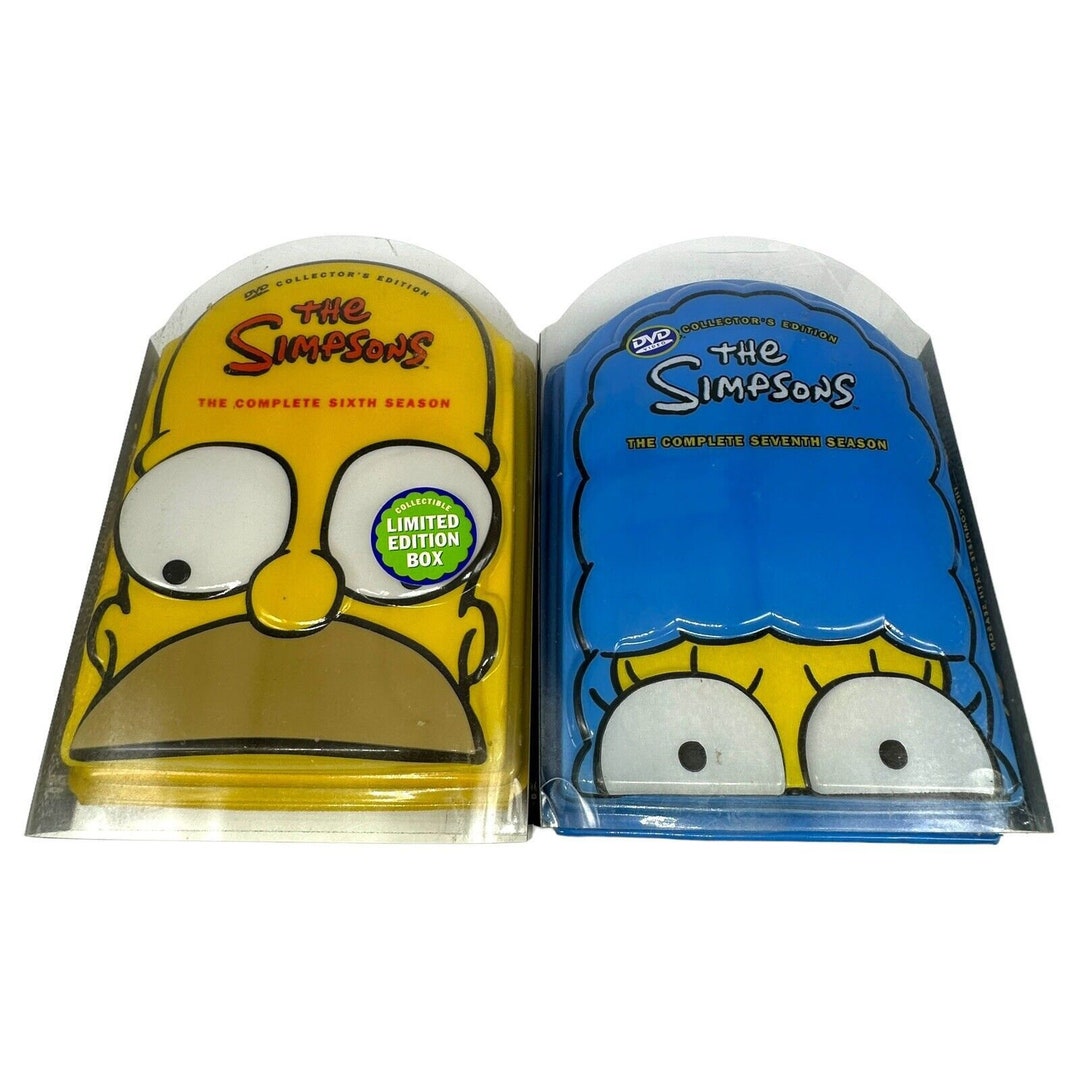The Simpsons Complete 6th & 7th Seasons Collectors Edition Homer Marge ...