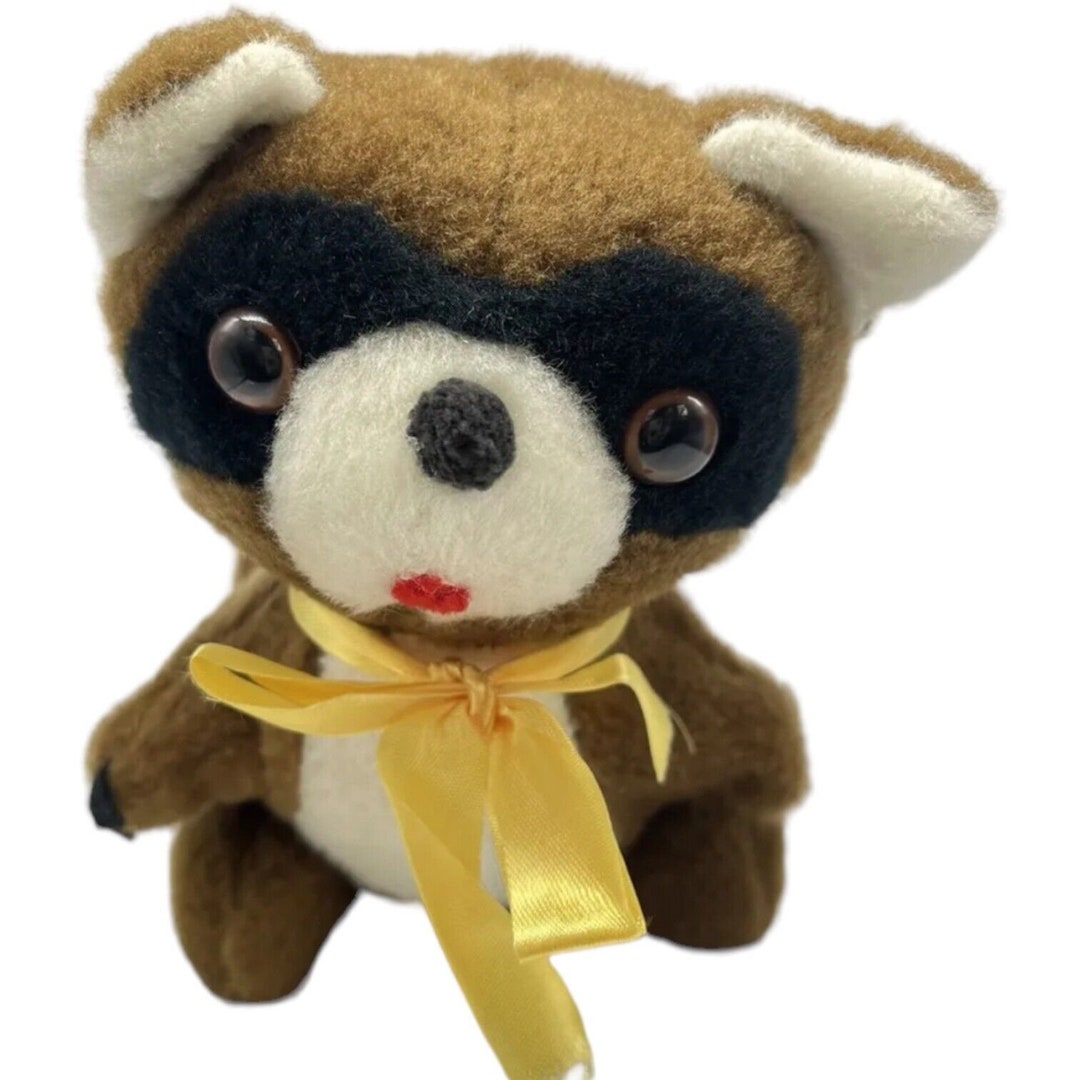 Vintage Knickerbocker Raccoon Plush Animals of Distinction Stuffed ...