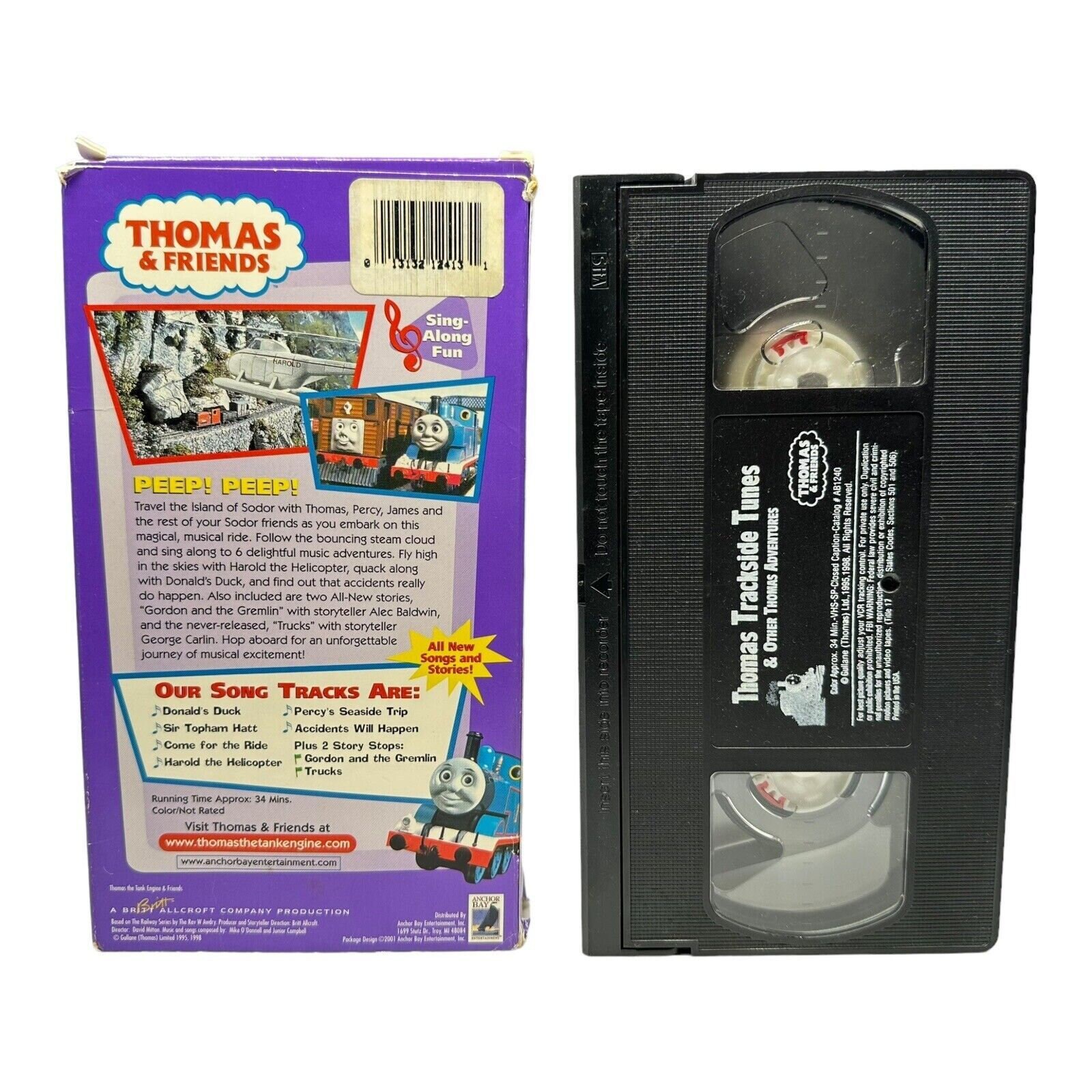 Thomas the Tank Engine & Friends Thomas Trackside Tunes VHS Tape 2001 ...
