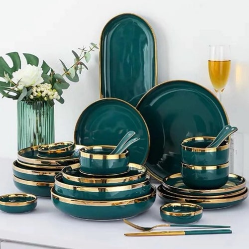 Dinnerware Set Ceramic Dinnerware Set Handmade Dinnerware - Etsy