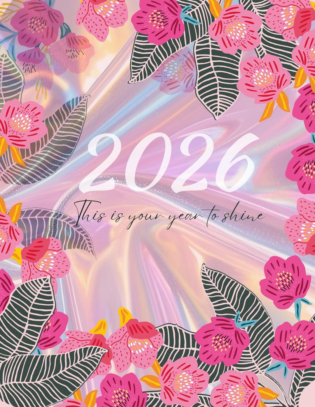 2026 Printable Calendar Cover – Minimalist Digital Download Cover Pages ...