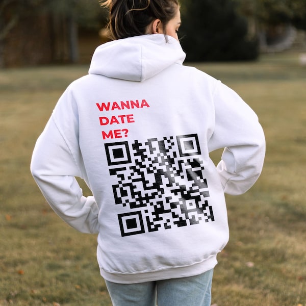 Custom Qr Code Hoodie - Etsy
