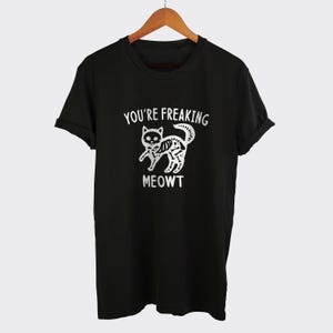 You're Freaking MEOWT Cat Lover Halloween Shirt, Cat Skeleton Freak-out ...