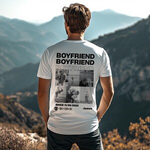 One-of-a-kind Boyfriend Shirt: Custom Music & Photo Collage - Etsy