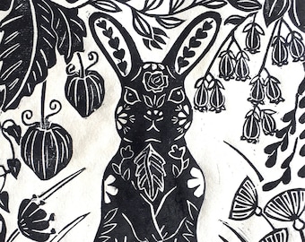 Victorian Lino Print - Etsy UK