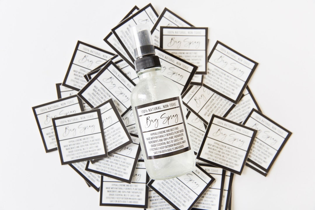 DIY Essential Oil Bug Spray Label - Etsy