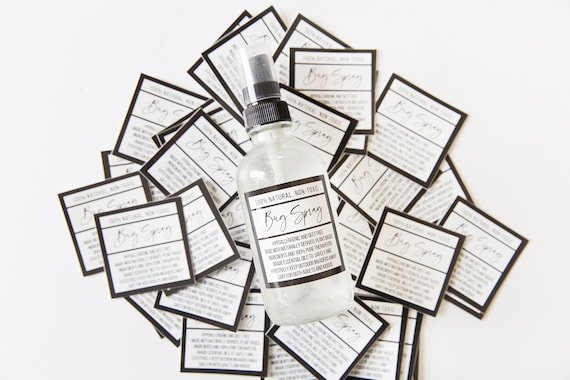 DIY Essential Oil Bug Spray Label - Etsy
