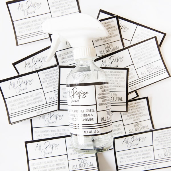 All Purpose Cleaner Label - Etsy