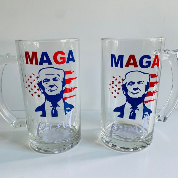 Trump Beer Pint Glass - Etsy