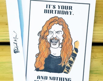 Heavy Metal Birthday Card Metallica, James Hetfield - Etsy