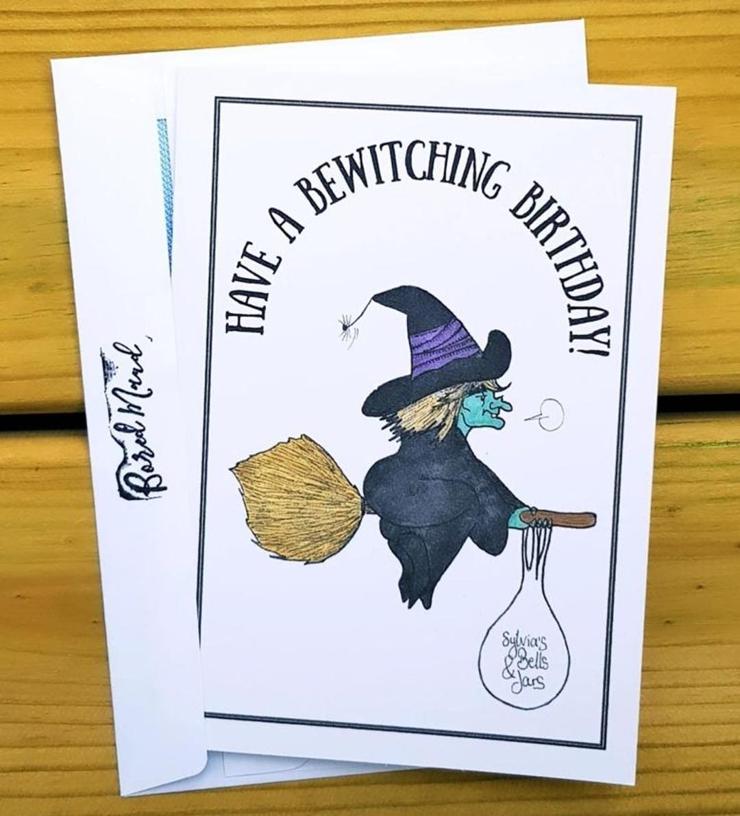 Witch Handmade Birthday Card - Etsy