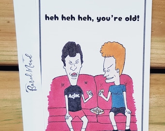 Beavis and Butthead Birthday Card - Etsy