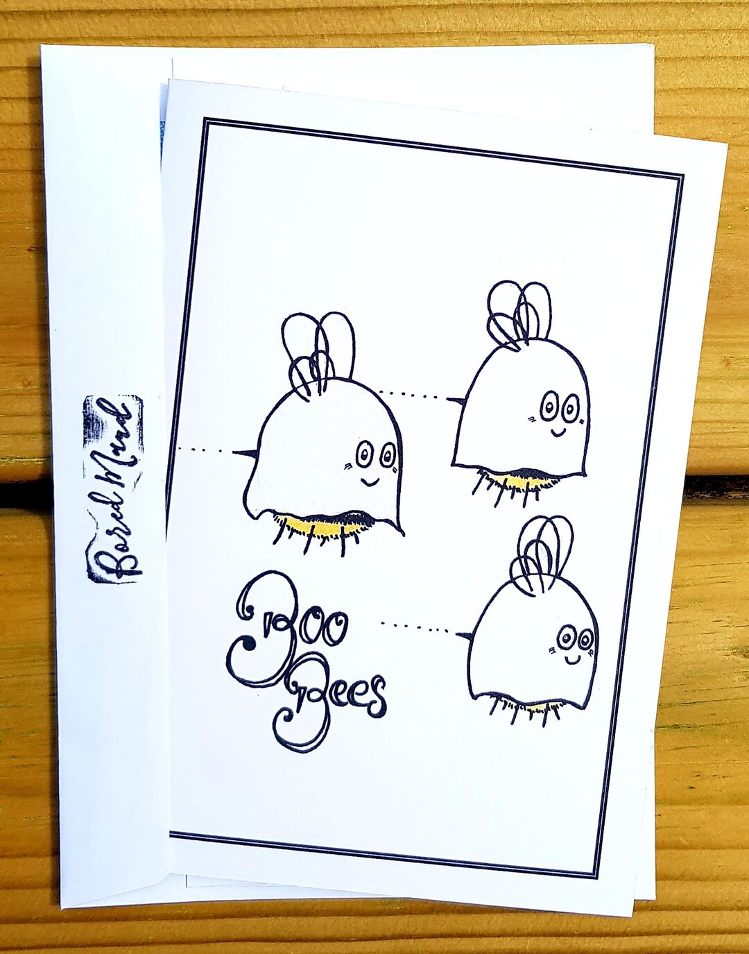 Ghost Bees Handmade Card - Etsy