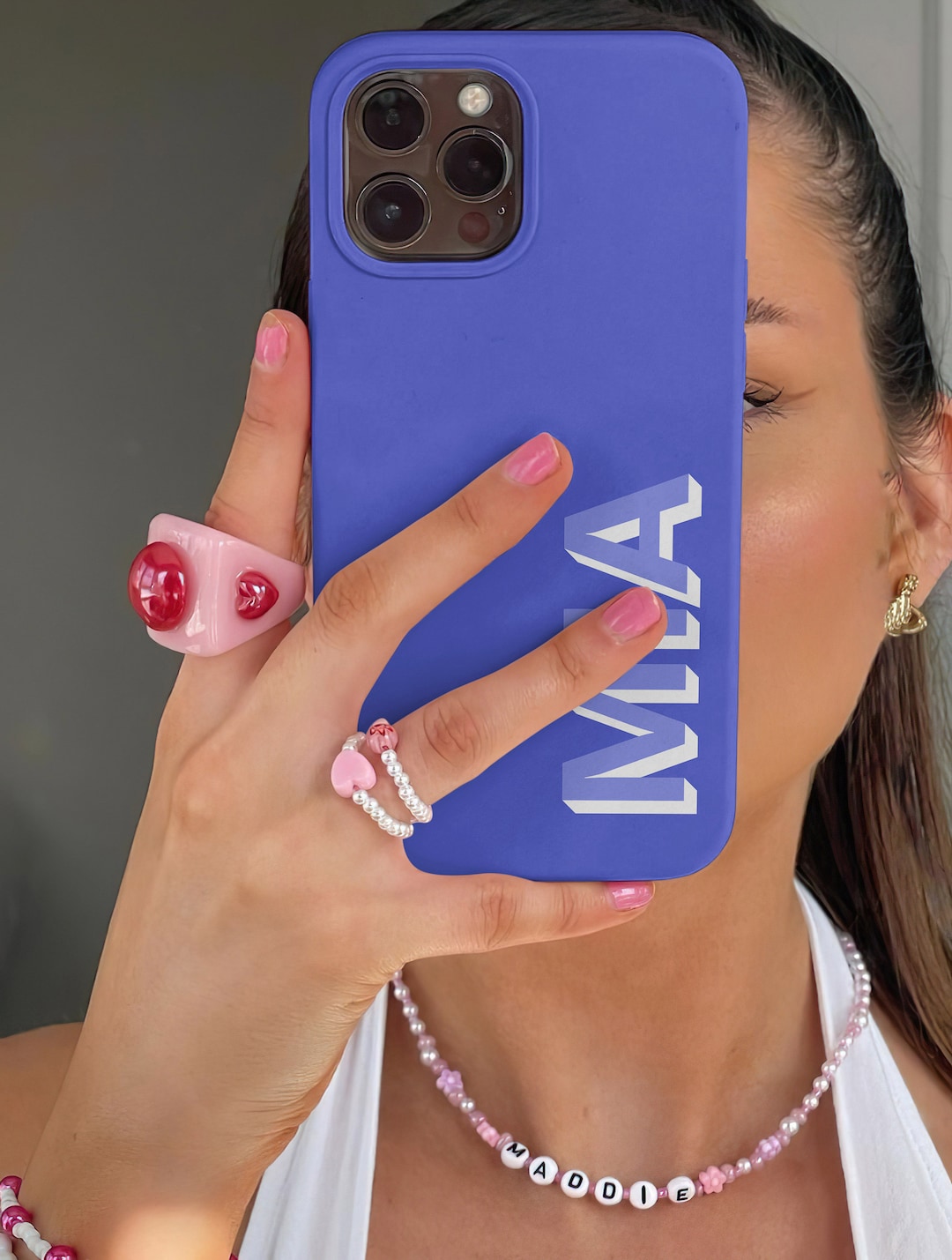 Personalized Name iPhone 15 Case Custom Monogram Name Initial - Etsy