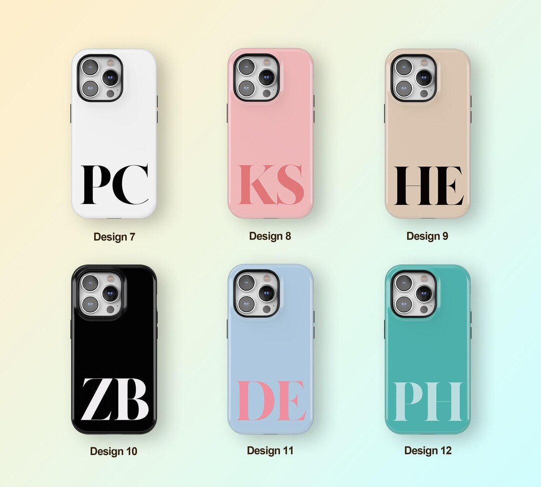 Personalized Initial iPhone Case, Custom Magsafe Phone Cover - Etsy UK