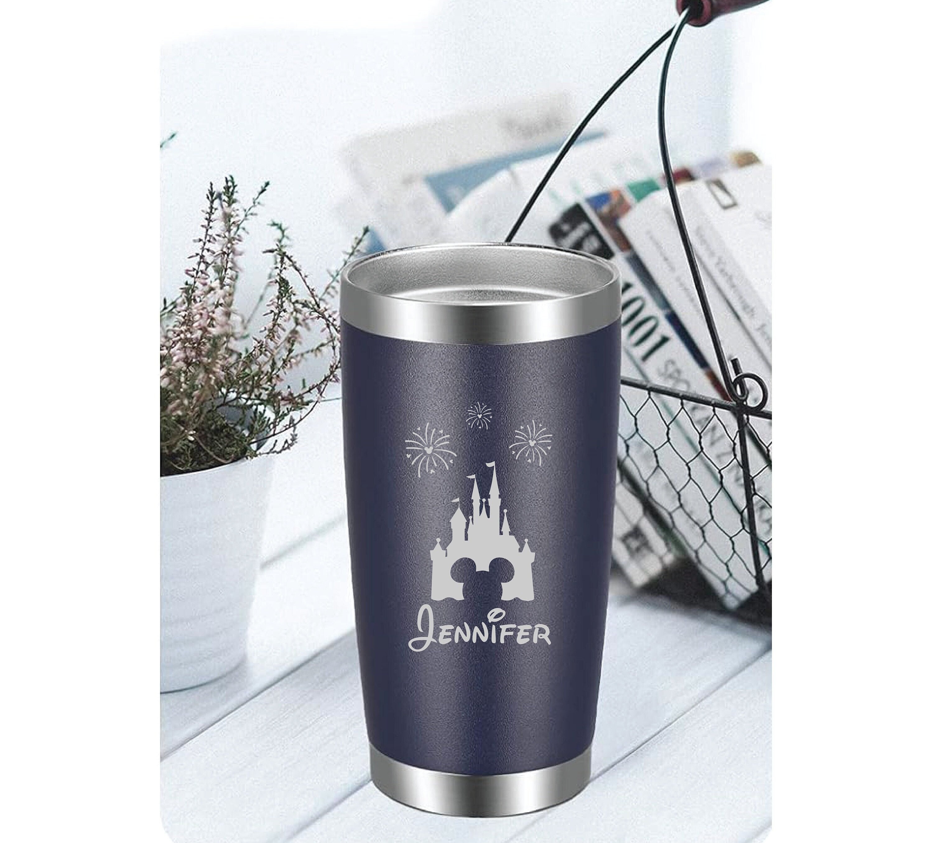Disney Laser Engraved 20oz Stainless Steel Tumbler Personalized Hot ...