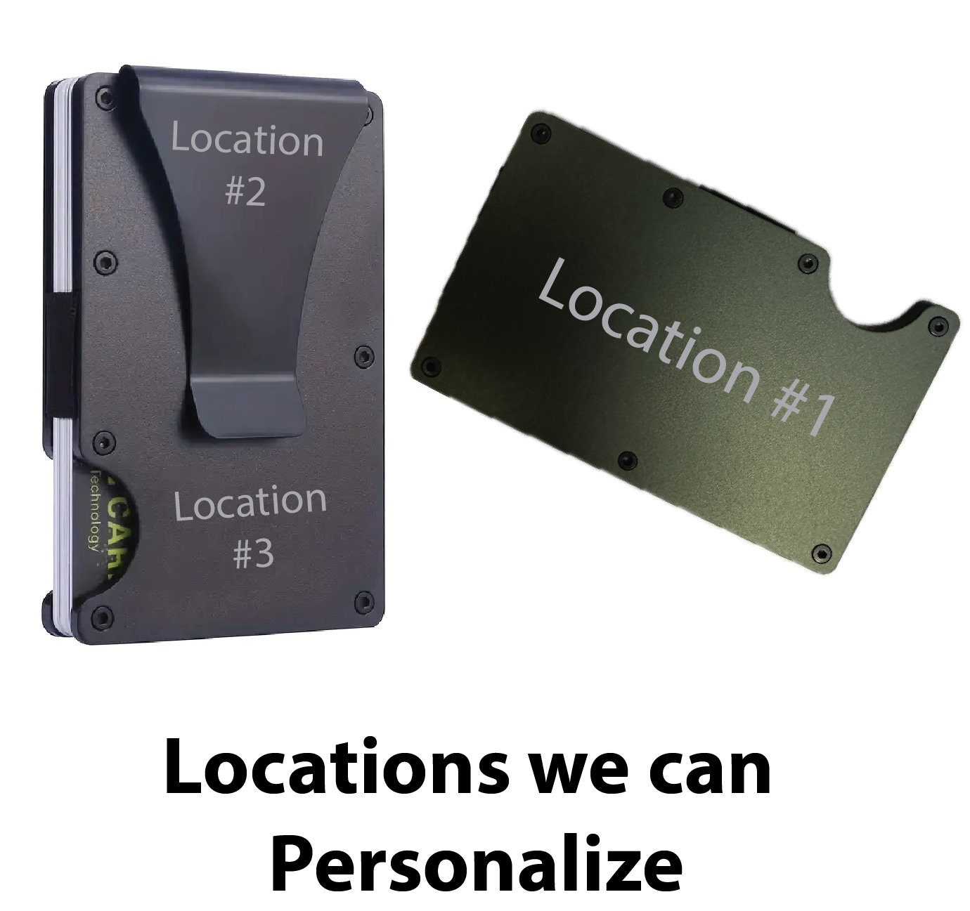 Personalized Metal Wallet,laser Engraved Metal Wallet,custom Minimalist ...