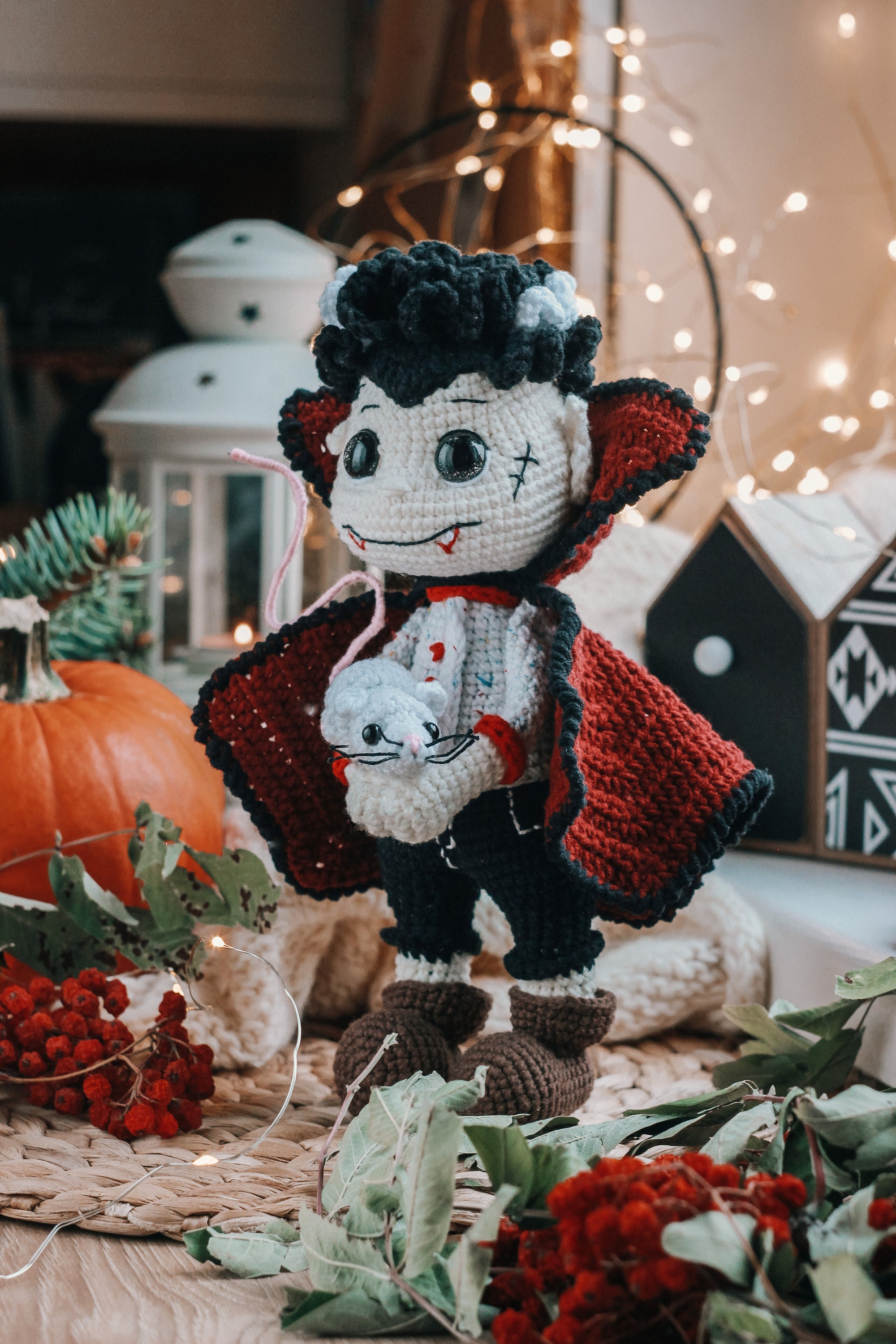 VAMPIRE Crochet Pattern Doll English Amigurumi Toy Handmade - Etsy