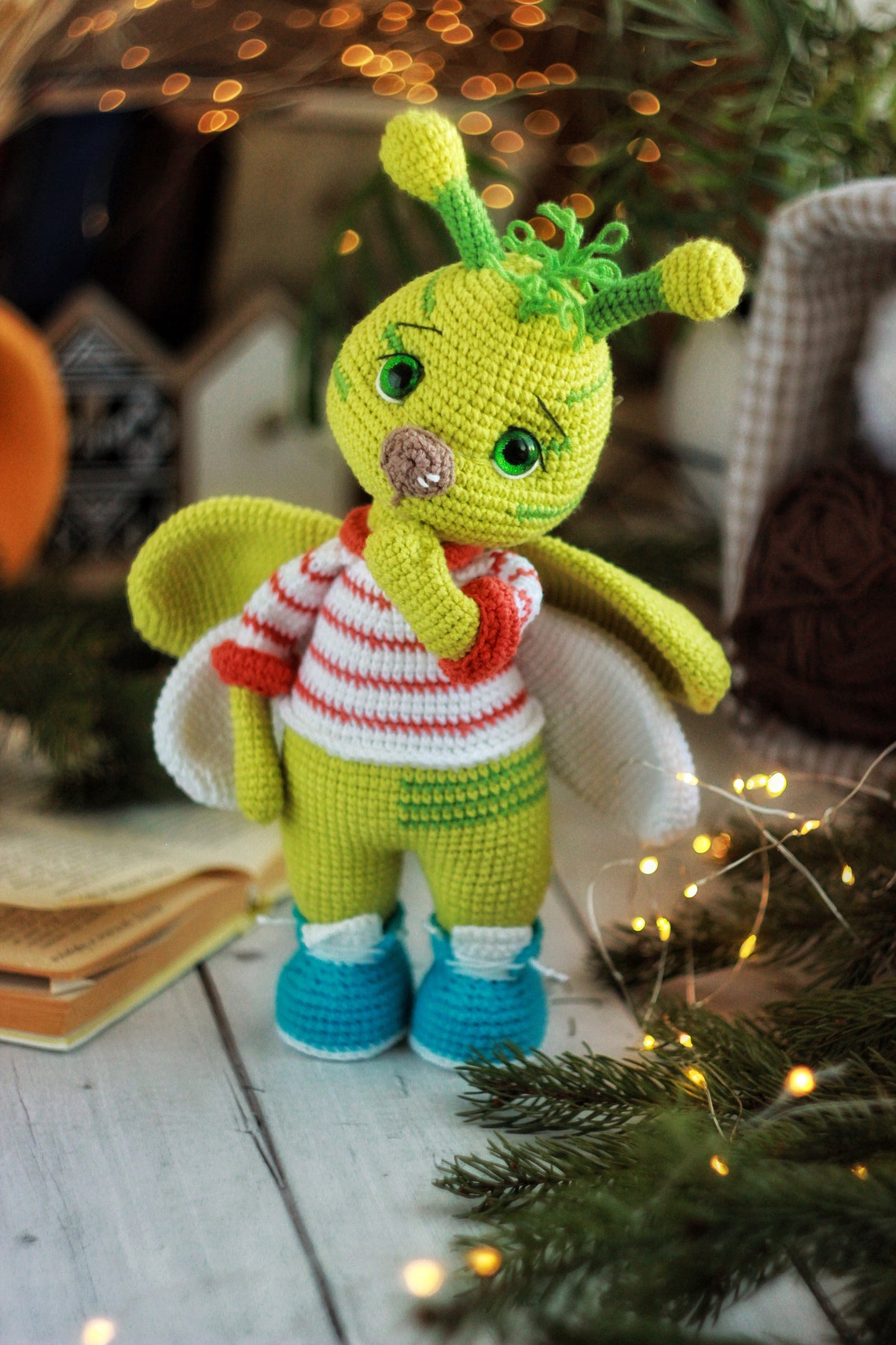 Grasshopper Crochet PATTERN PDF Amigurumi Cute Crochet Insect - Etsy