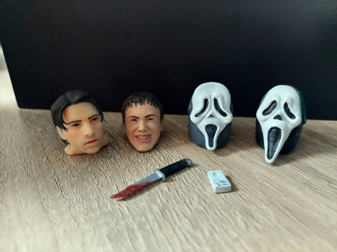 Neca Scale Scream Billy and Stuart Heads Set - Etsy