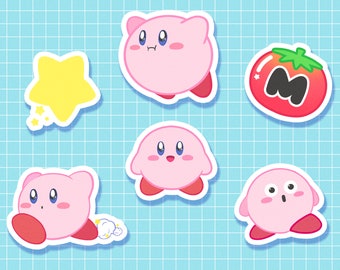 Kirby Vinyl Stickers - Etsy
