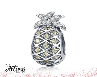 Pineapple Pandora Charm - Etsy