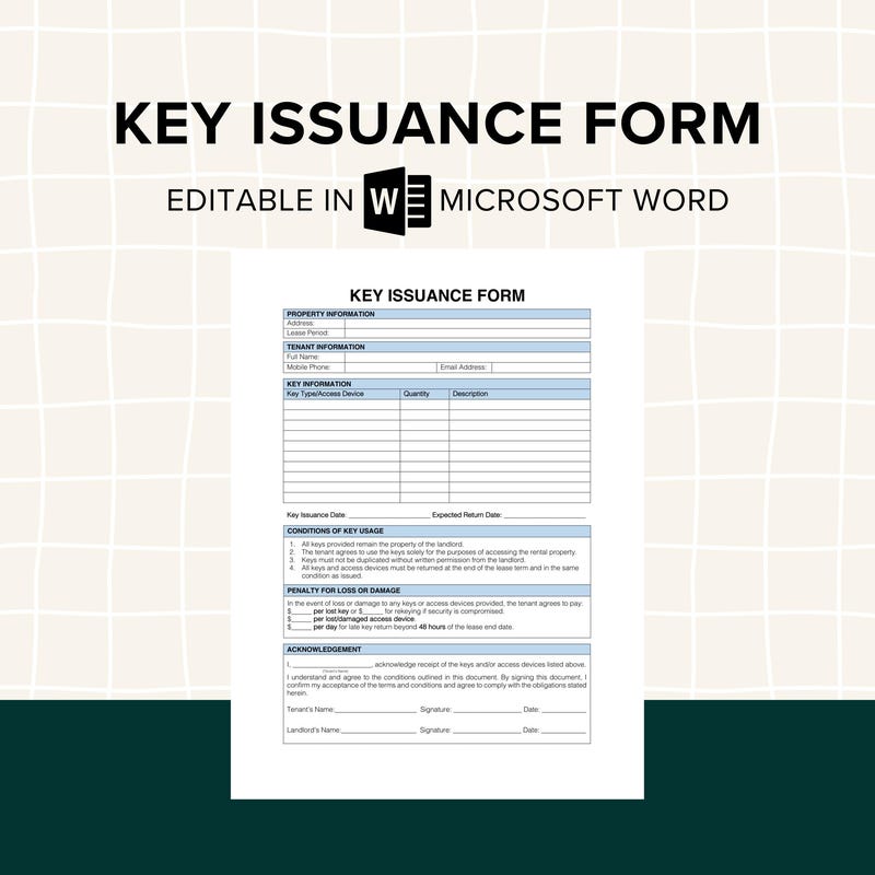 Register Key Log - Etsy Australia