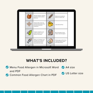 Restaurant Food Allergen Chart, Menu Items, Common Food Allergies List ...