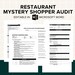 Mystery Shopper Audit for Restaurant Customer Experience Report ...