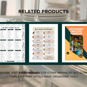 Restaurant Kitchen Templates Bundle, Canva Editable, Cafe BOH, HACCP ...