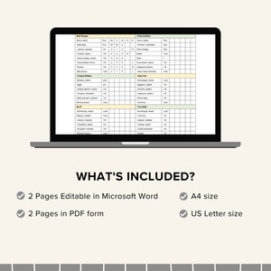 Kitchen Daily Prep List, Shift Handover Notes Fot Chefs, Restaurant and ...