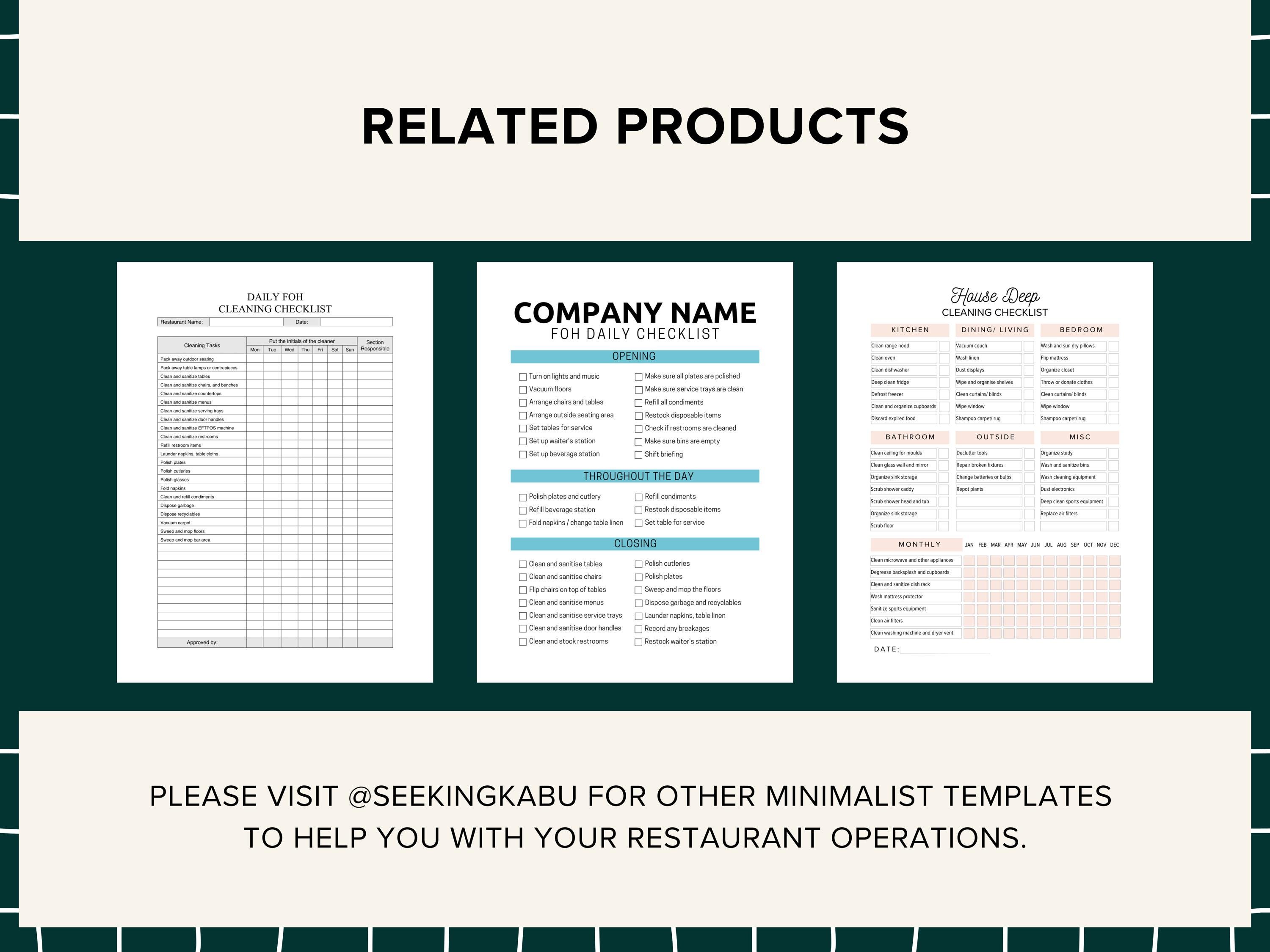 Restaurant Employee Handbook, Training Manual, New Hired Chefs, Servers ...