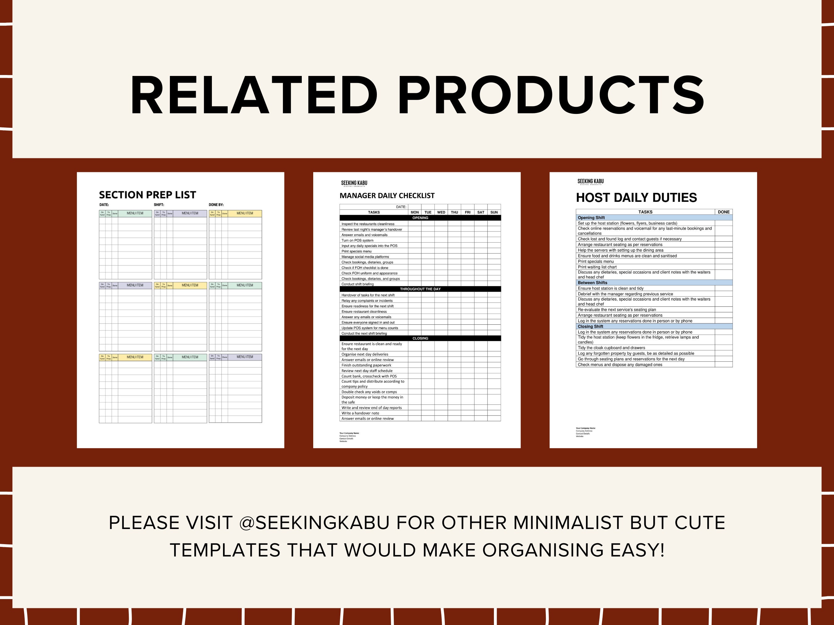 Restaurant New Hire Checklist, Cafe, Bar, Casual, Fine Dining, Weekly ...