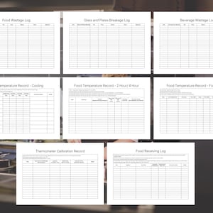Restaurant Kitchen Templates Bundle; Recipes, Prep and Order Lists ...