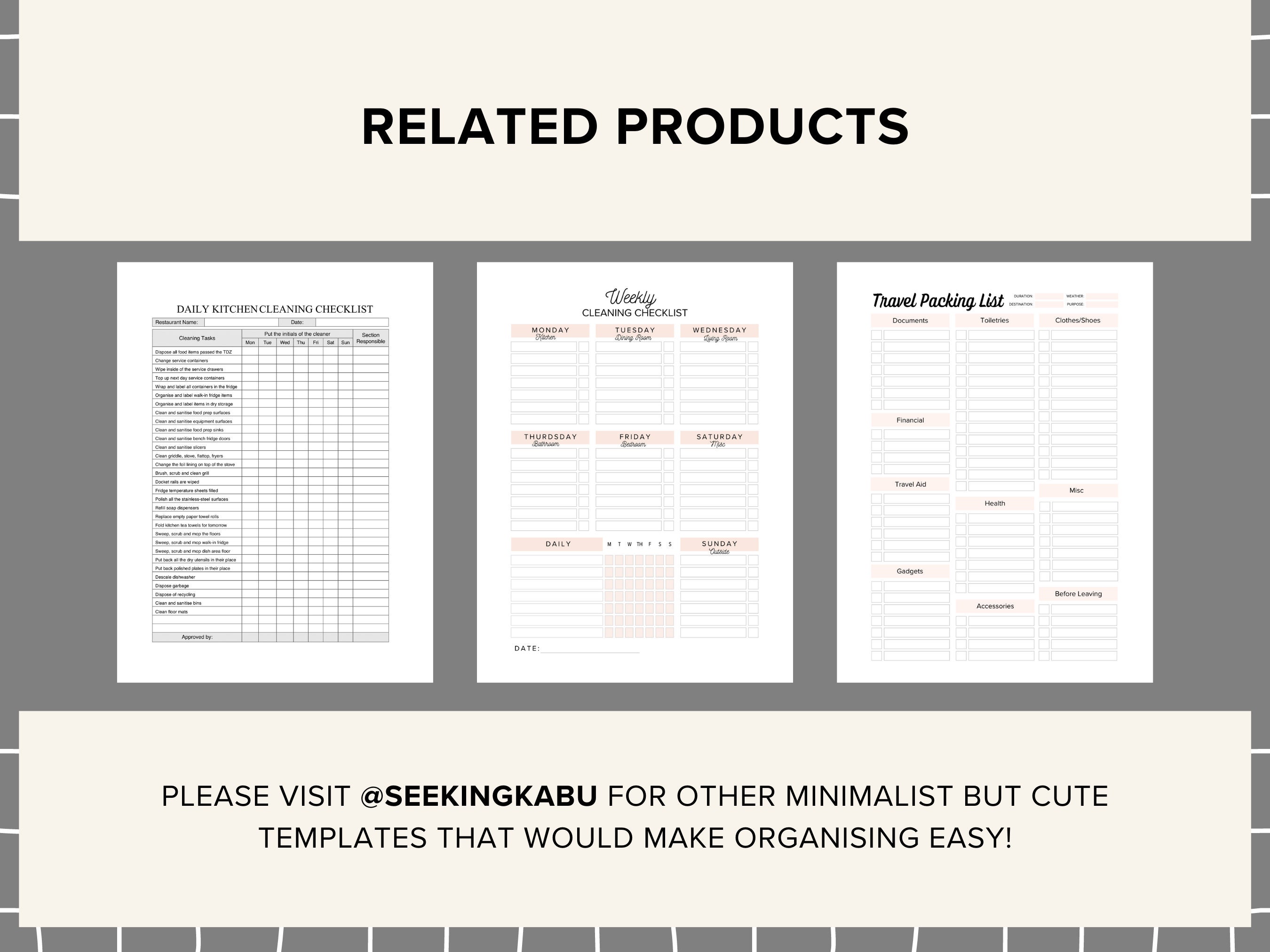 FOH Restaurant Daily Checklist, for Server, Manager and Bartender, for ...