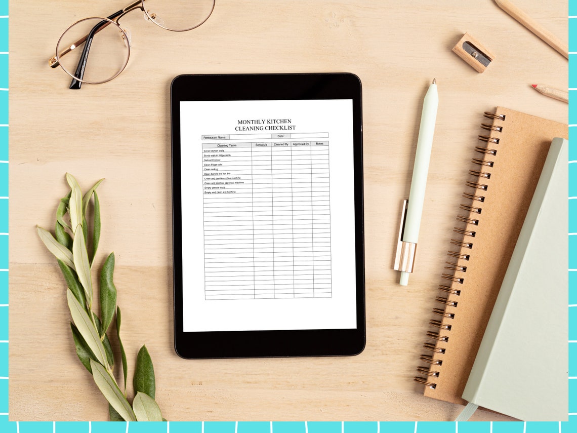 Restaurant Kitchen Cleaning Checklist | Professional Kitchen Cleaning ...